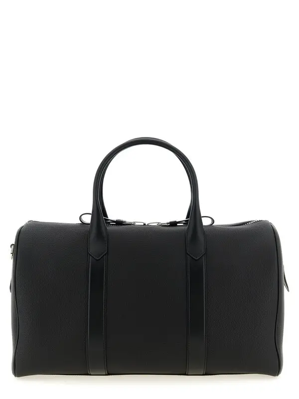 TOM FORD Medium Leather Duffle Bag - Black