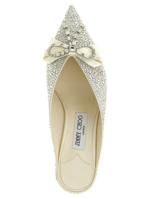 JIMMY CHOO Auria Crystal-appliqué Sabots