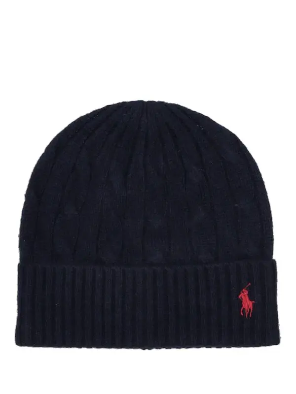 Ralph Lauren Cable Knit Beanie - Hunter Navy