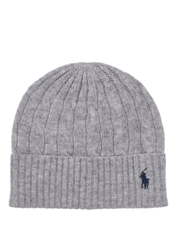 Ralph Lauren Cable-knit Beanie - Soft Grey