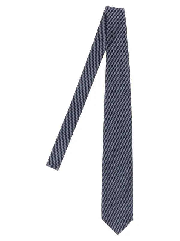 TOM FORD Jacquard Satin Neck Tie - Blue