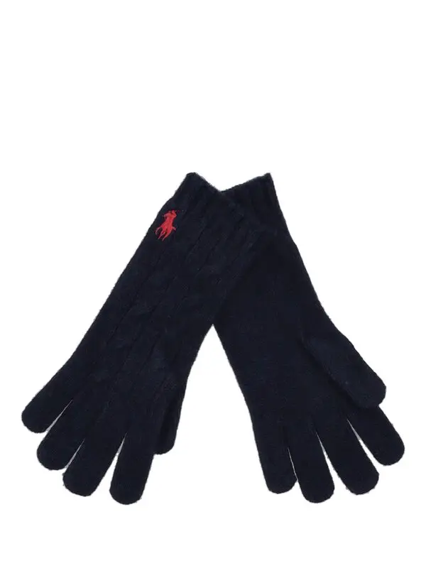 Ralph Lauren Knitted Gloves - Hunter Navy