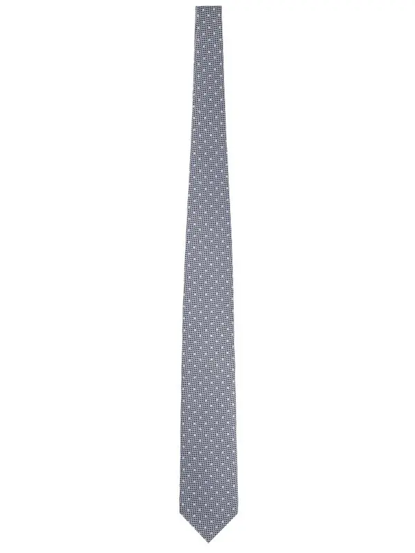 TOM FORD Printed Silk Neck Tie - Azure