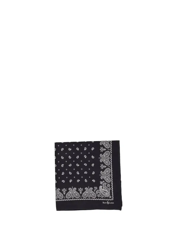 Ralph Lauren Icon Bandana Scarf Square - Polo Black