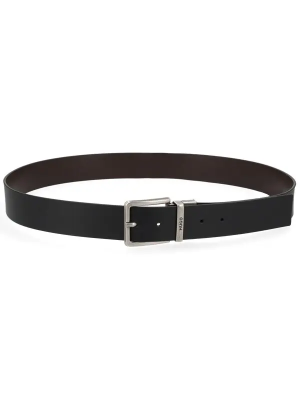 Hugo Gynium Leather Belt - Black