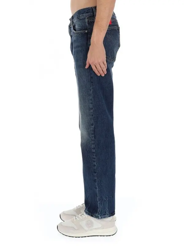 Hugo Cotton Denim Straight Jeans