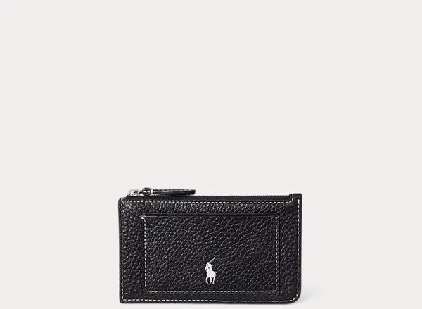 Ralph Lauren Ply Zp Cc Card Case Small - Black