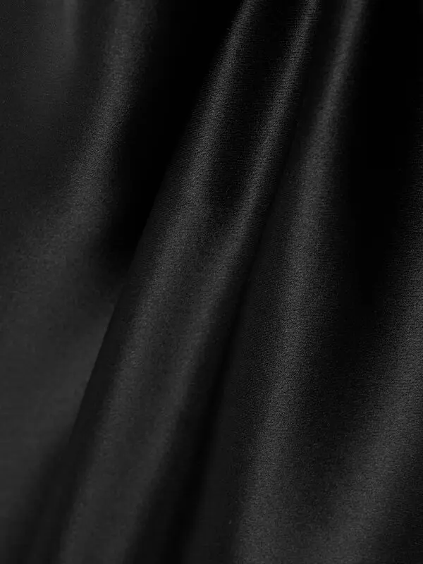 Saint Laurent Draped Silk-satin Mini Dress