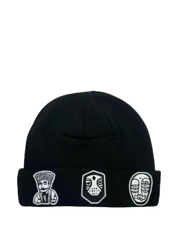 HACULLA. Embroidered Beanie - Black