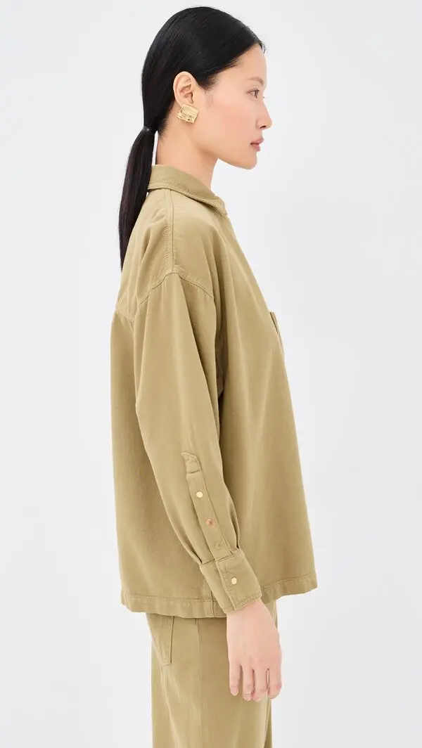 DARKPARK Jenny Tencel Denim Boxy Shirt - Sand