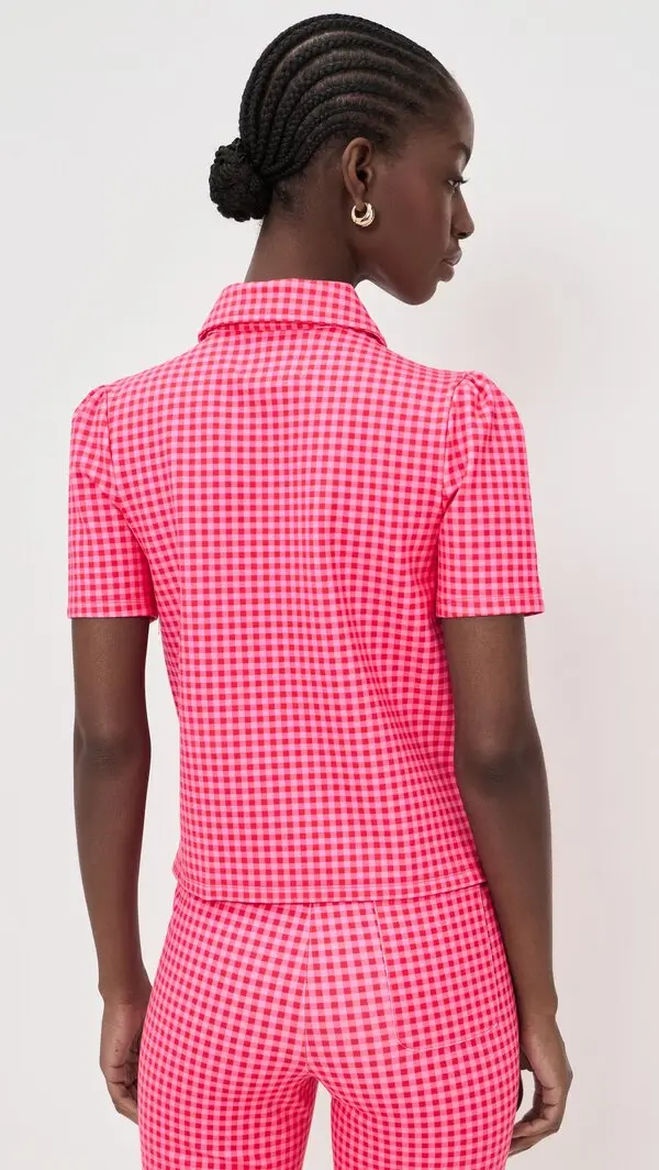 Addison Bay Short Sleeve Zip Polo Top