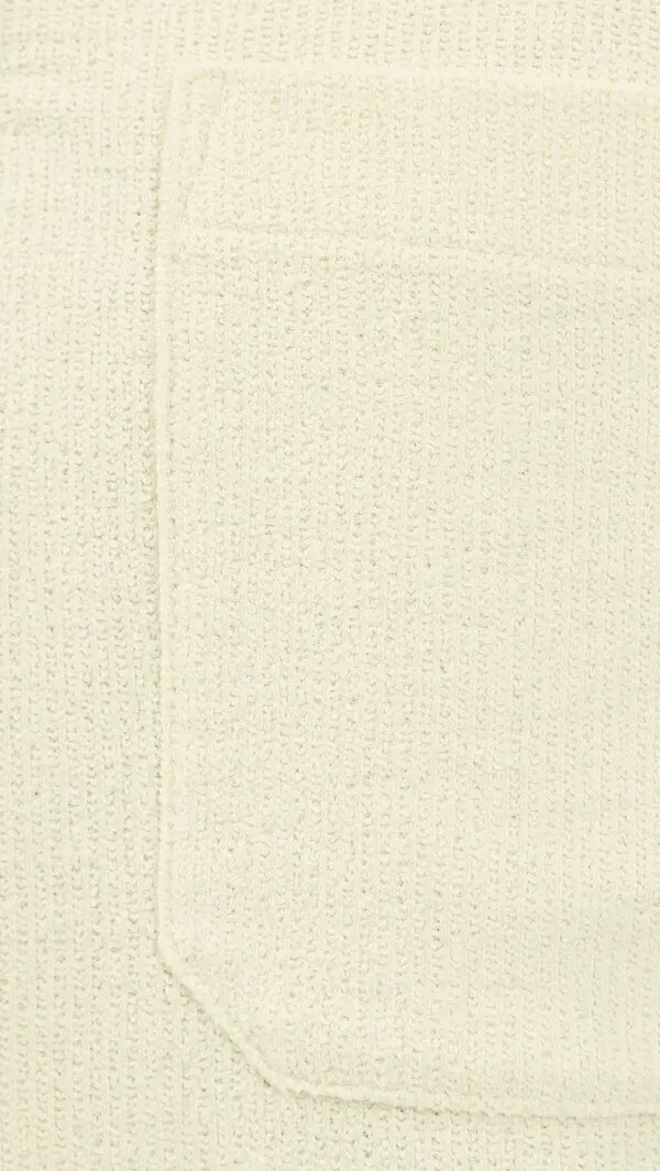 FRAME Textured Polo Top - Light Stone
