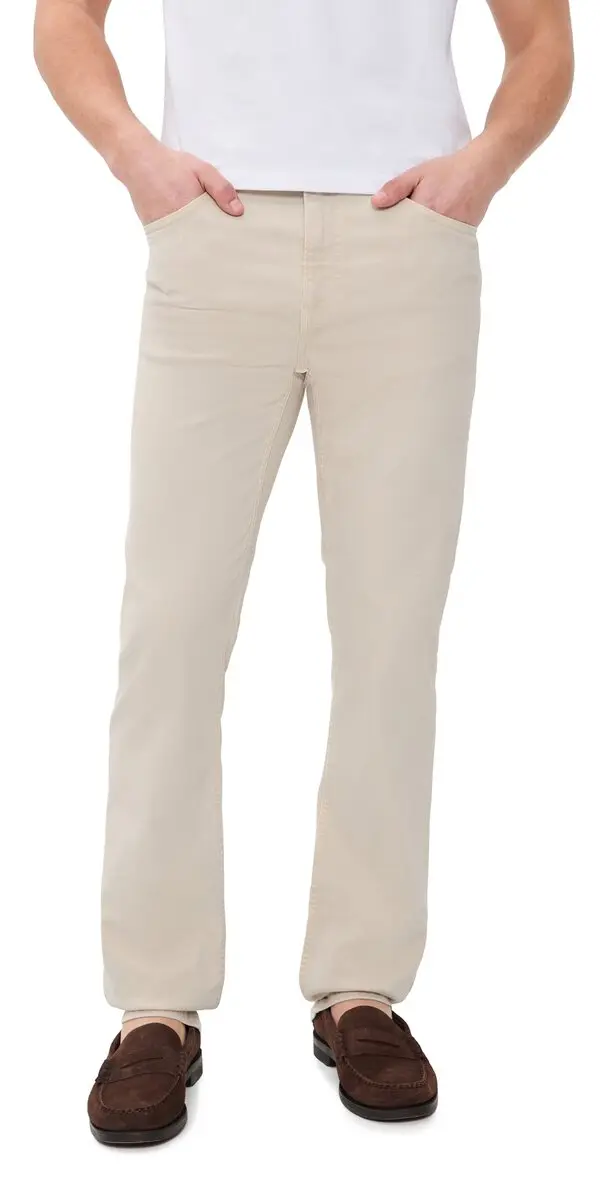 FRAME Modern Straight Twill Jeans - Milk Beige