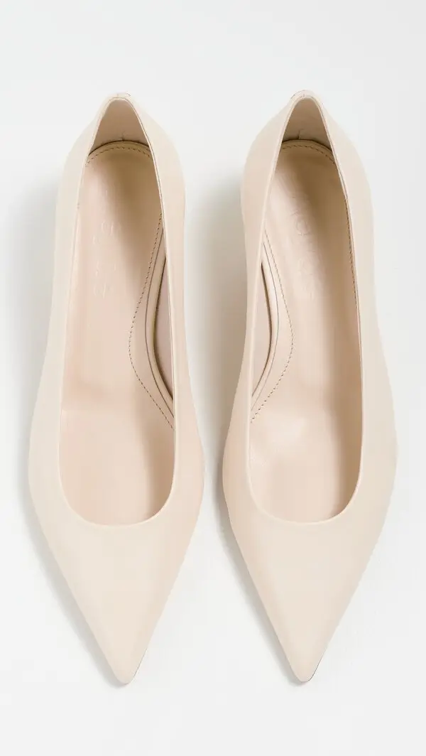 AeydĒ Cari Nappa Leather Heels - Creamy