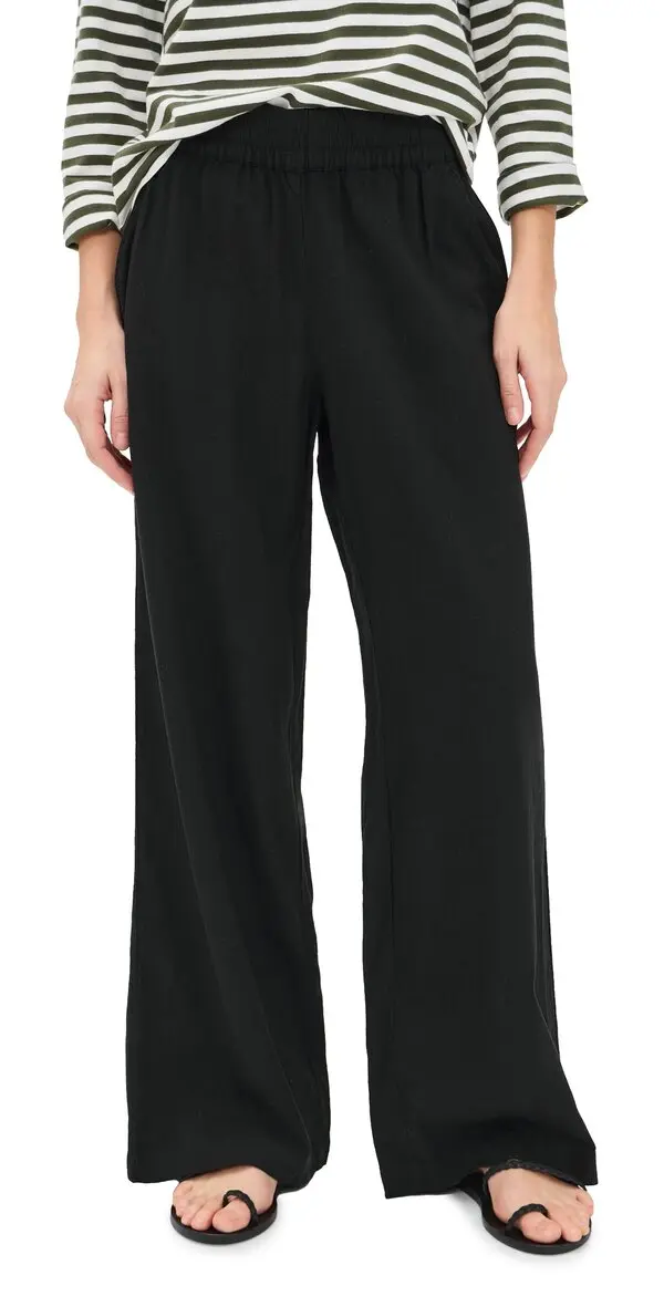 Marine Layer Allison Tencel Trousers - Black