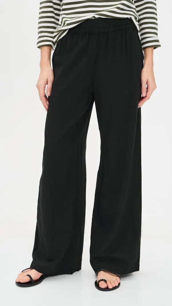 Marine Layer Allison Tencel Trousers - Black
