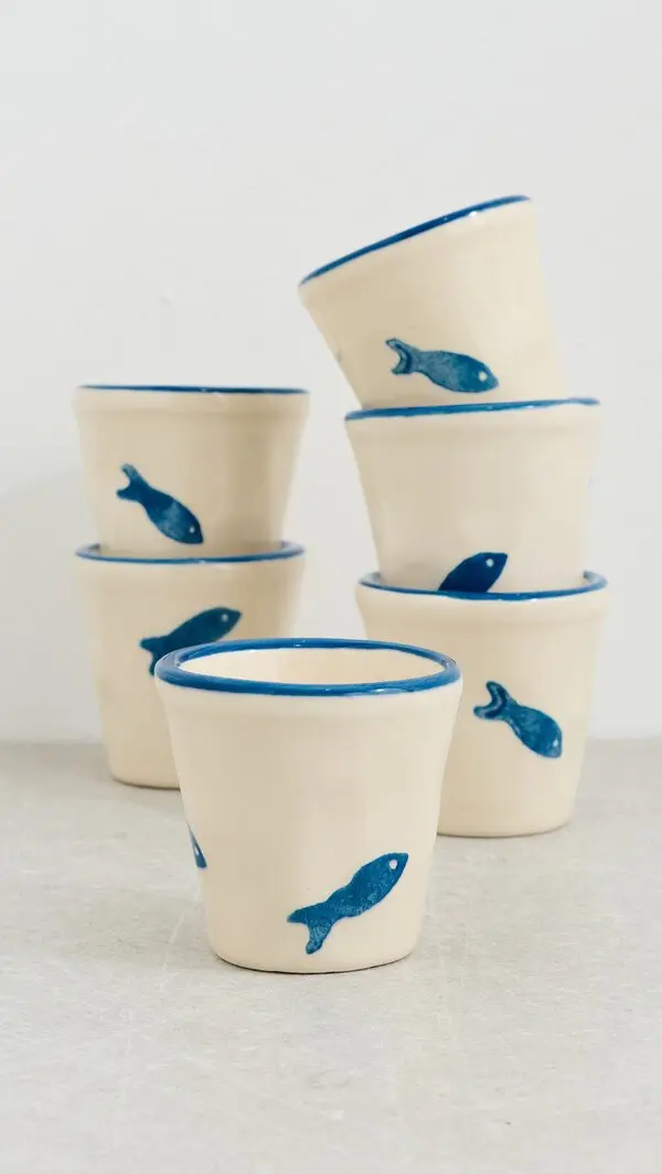 ZAFFERANO Stencil Espresso Shot Cups