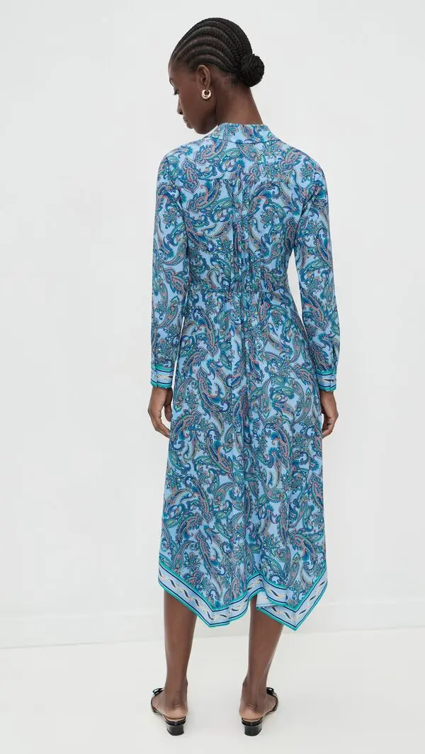 Shoshanna Adair Paisley Print Midi Dress