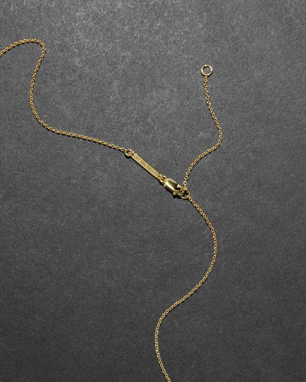 Alexis Bittar Gilded Tusk Lucite Pendant Necklace