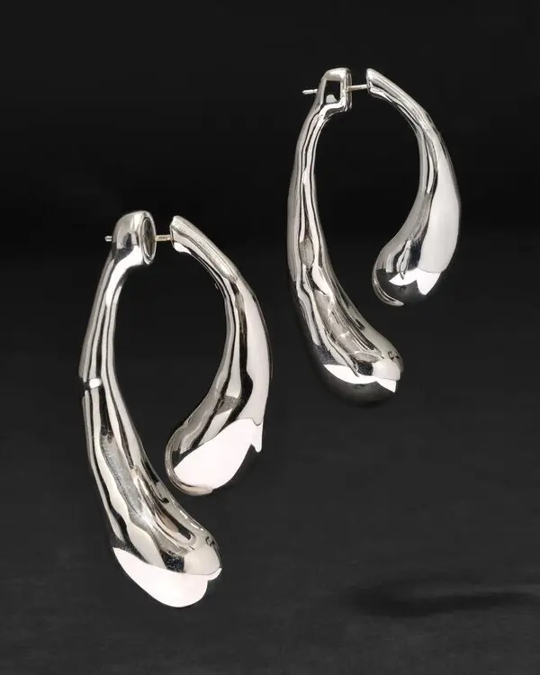 Alexis Bittar Molten Scoop Front Back Earrings
