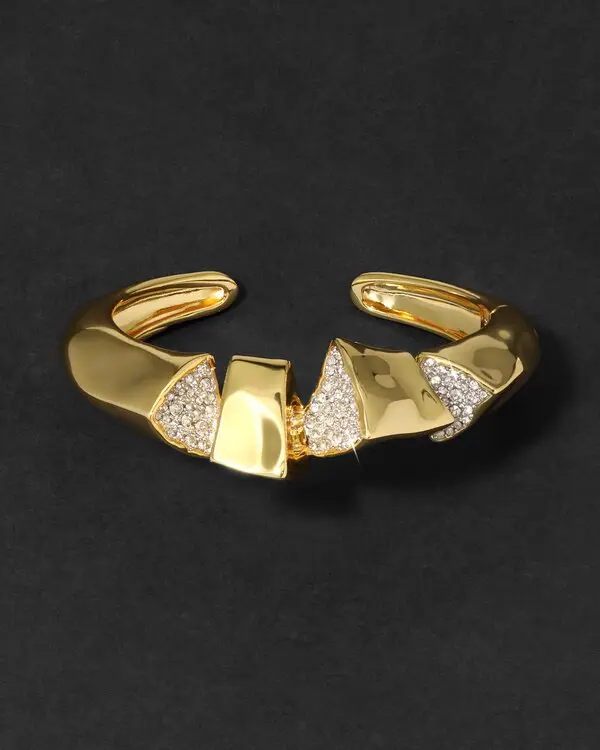 Alexis Bittar Solanales Crystal Peak Hinge Cuff Bracelet