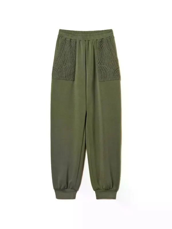 TWINSET Crochet Detail Track Pants