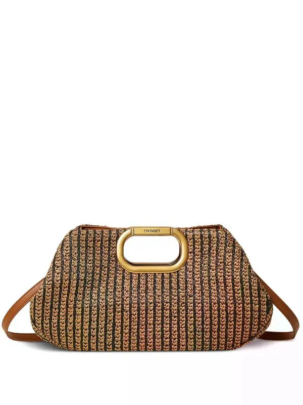 TWINSET Woven Top Handle Bag