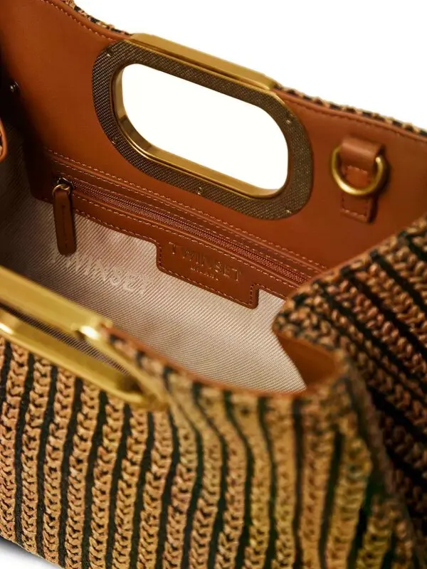 TWINSET Woven Top Handle Bag