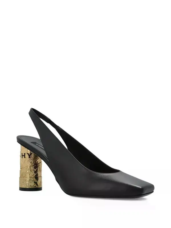 Givenchy Square-toe Block-heel Pumps - Black