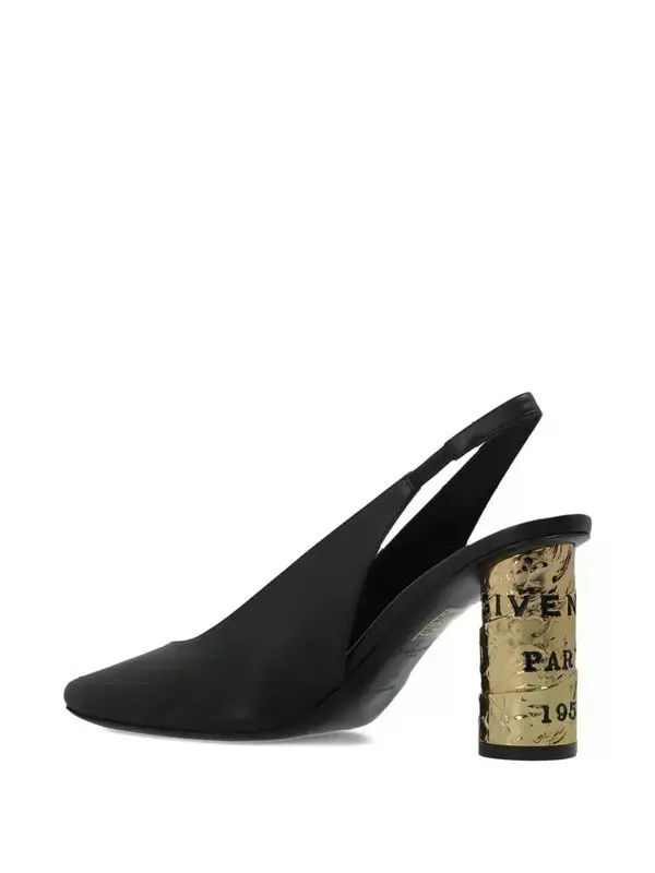 Givenchy Square-toe Block-heel Pumps - Black