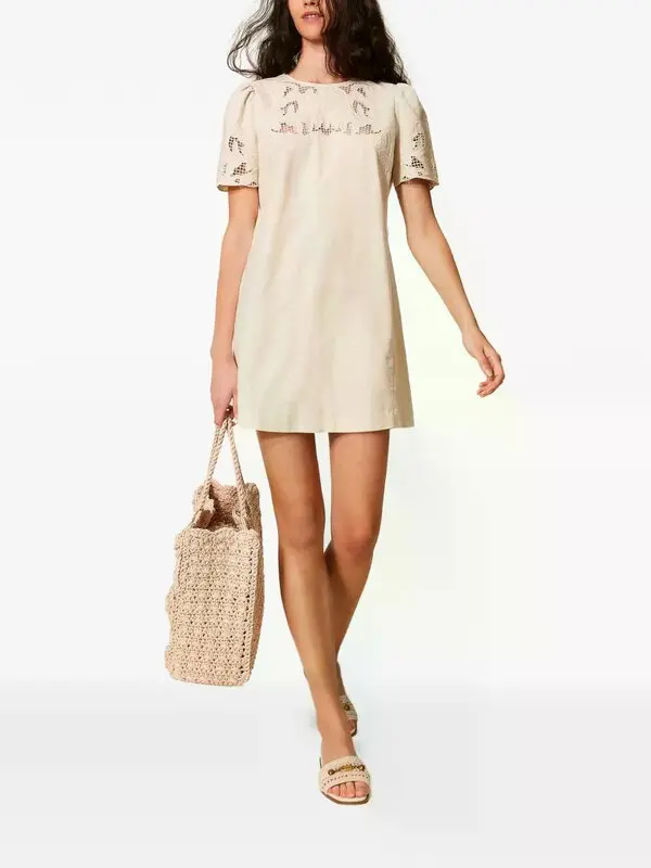 TWINSET Embroidered Mini Dress