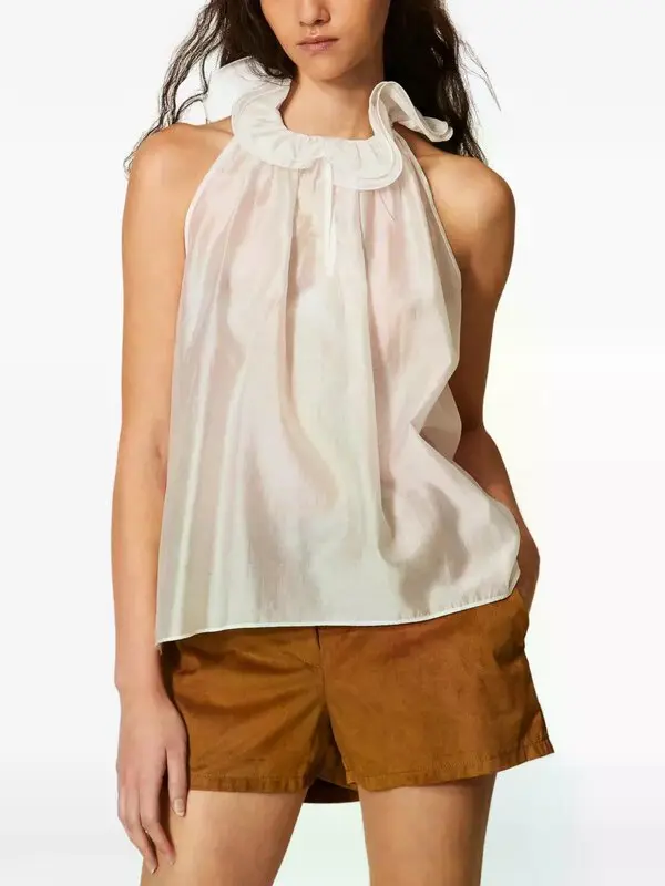 TWINSET Ruffled Voile Top