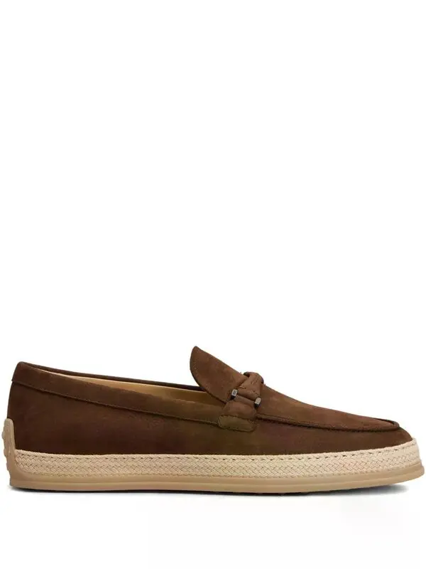 TOD'S Suede Loafers - Brown