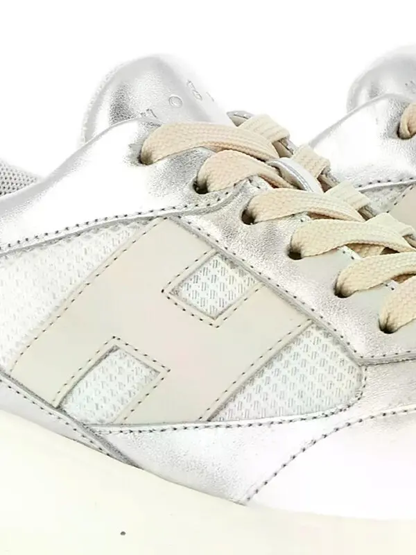 Hogan H696 Lace-up Sneakers - Silver