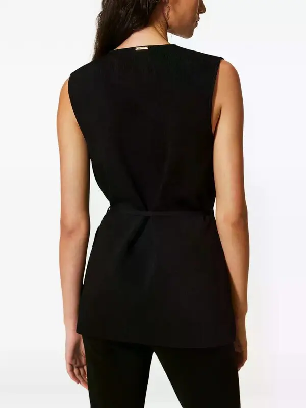 TWINSET Sleeveless Jacket - Black