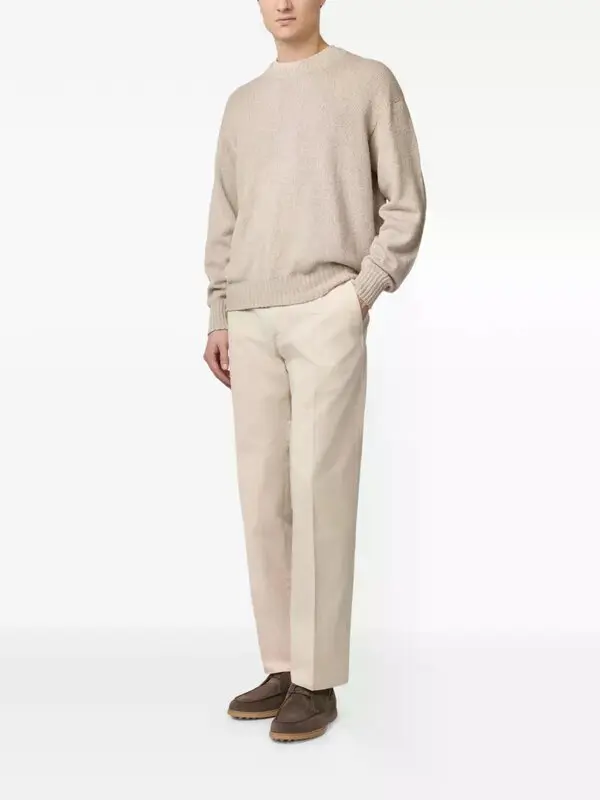TOD'S Long-sleeve Round-neck Sweater - Neutrals