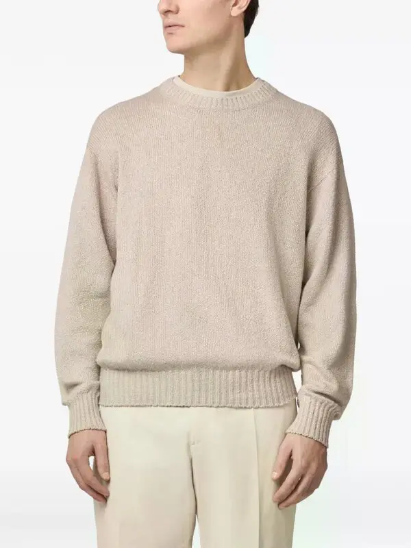 TOD'S Long-sleeve Round-neck Sweater - Neutrals