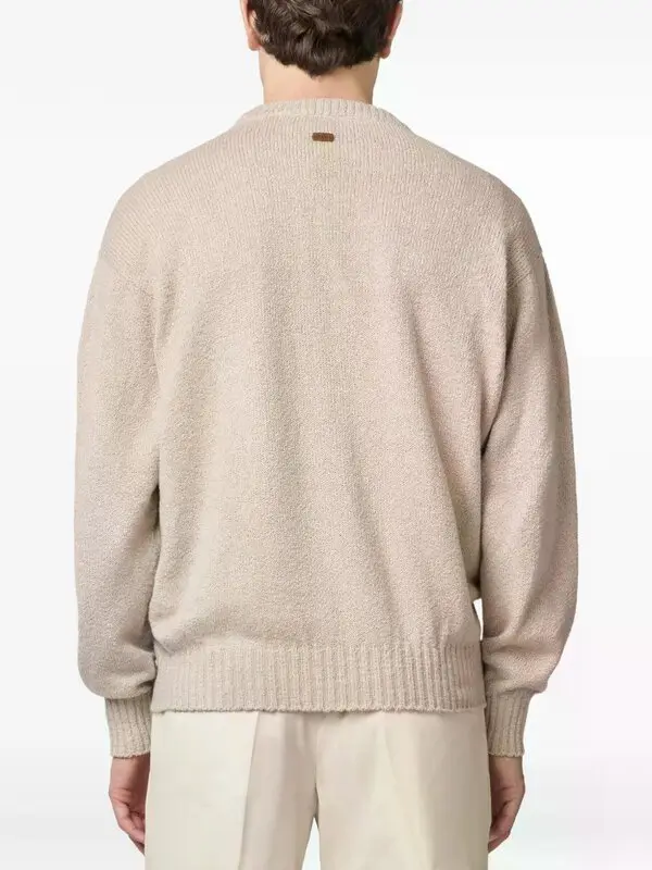 TOD'S Long-sleeve Round-neck Sweater - Neutrals