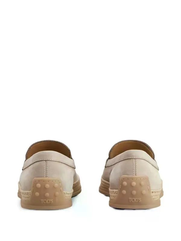 TOD'S Suede Loafers - Neutrals