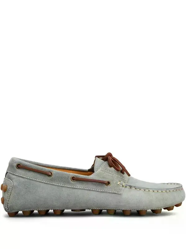 TOD'S Lace-up Boat Shoes - Grey