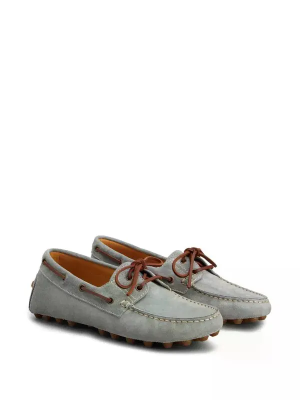 TOD'S Lace-up Boat Shoes - Grey