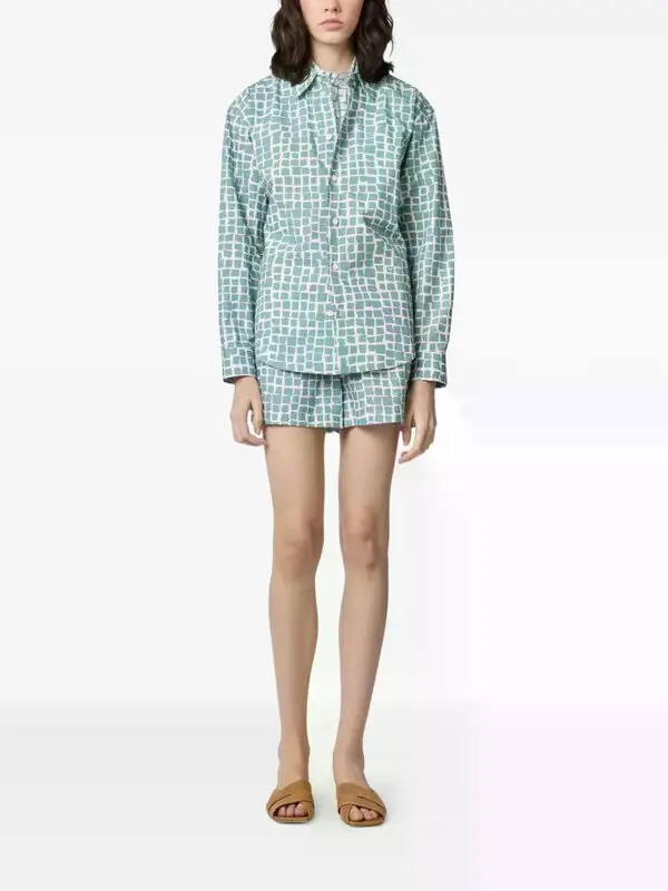 TOD'S Printed Belt Shirt