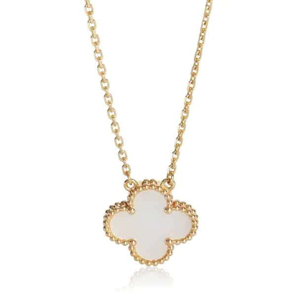 Van Cleef & Arpels Yellow Gold Mother Of Pearl Vintage Pendant - Yellow_gold