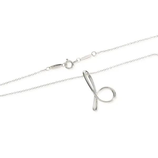 Tiffany & Co. Sterling Silver Elsa Peretti Alphabet Pendant
