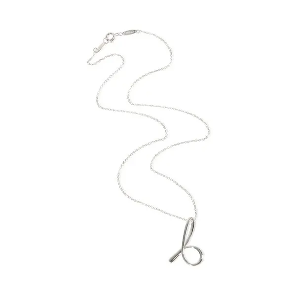 Tiffany & Co. Sterling Silver Elsa Peretti Alphabet Pendant