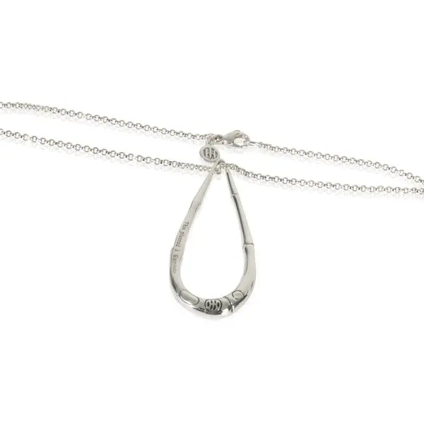 John Hardy Sterling Silver Bamboo Teardrop Pendant