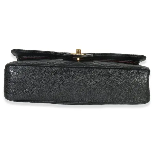 Chanel Quilted Caviar Classic Double Flap Bag - Black