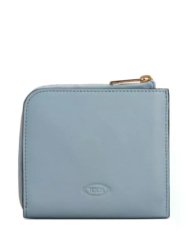 TOD'S Bar-detail Zip Wallet - Blue