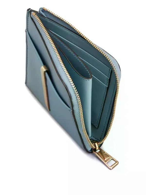 TOD'S Bar-detail Zip Wallet - Blue