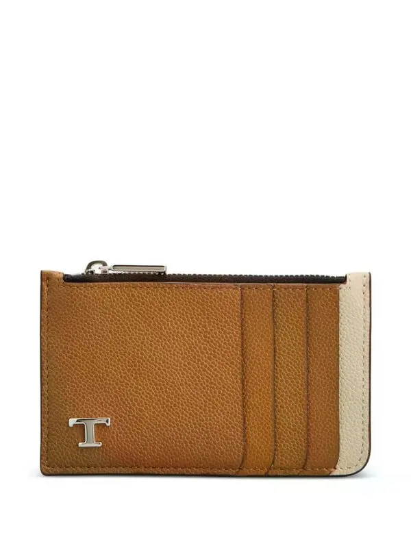 TOD'S Logo-plaque Cardholder - Brown